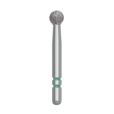 Two Striper FG #135 Coarse Diamond Bur, Round. Pack of 5 - The Dental ...