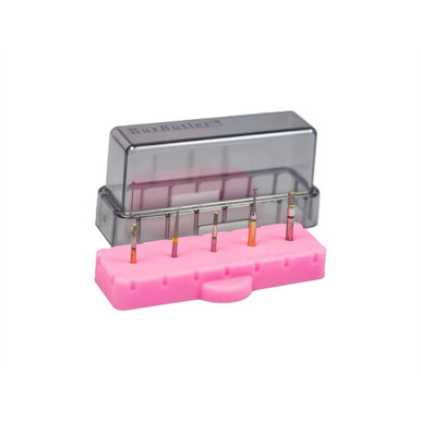 BurButler Ruby Pink, 5-Hole (FG, CA, Short Shank) Bur Block - The ...