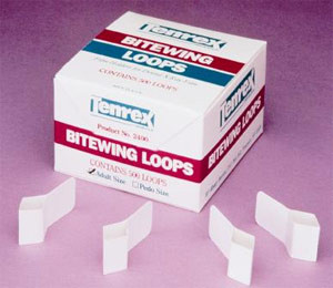 Temrex Bite wing loop for #2 film, box of 500 bite wing loops - The ...