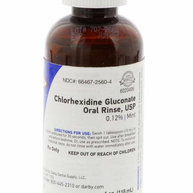 Chlorhexidine Gluconate Mint, Oral Rinse, 4 oz. - The Dental Market U.S.