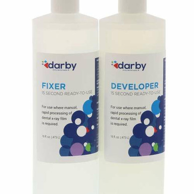 15 Second Chairside Developing Solution Developer/Fixer, Twin Pack ...