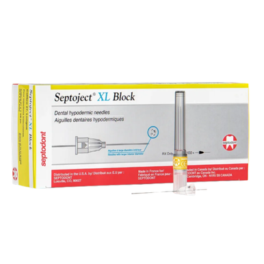 Septoject XL Needles, 100/Box, Infiltration - The Dental Market U.S.