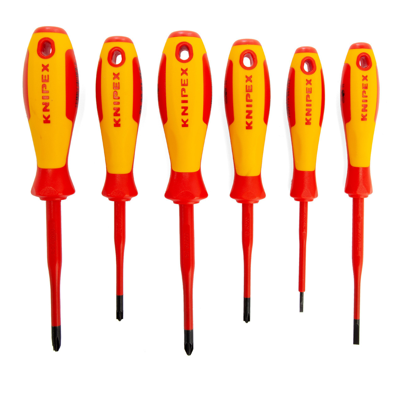 Knipex VDE Screwdriver Set 1000V 6 Piece Marshall Industrial Supplies