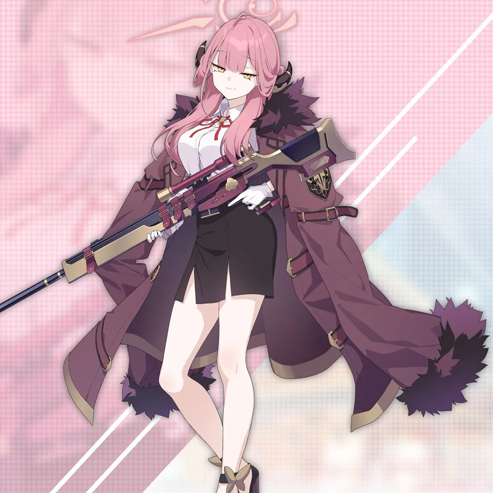 Rikuhachima Aru Blue Archive Purple Coat