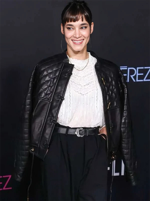 Sofia Boutella Emilia Pérez Leather Jacket