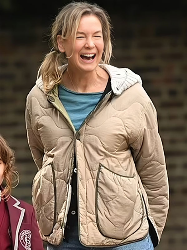 Bridget Jones Mad About the Boy 2025 Renée Zellweger Beige Jacket