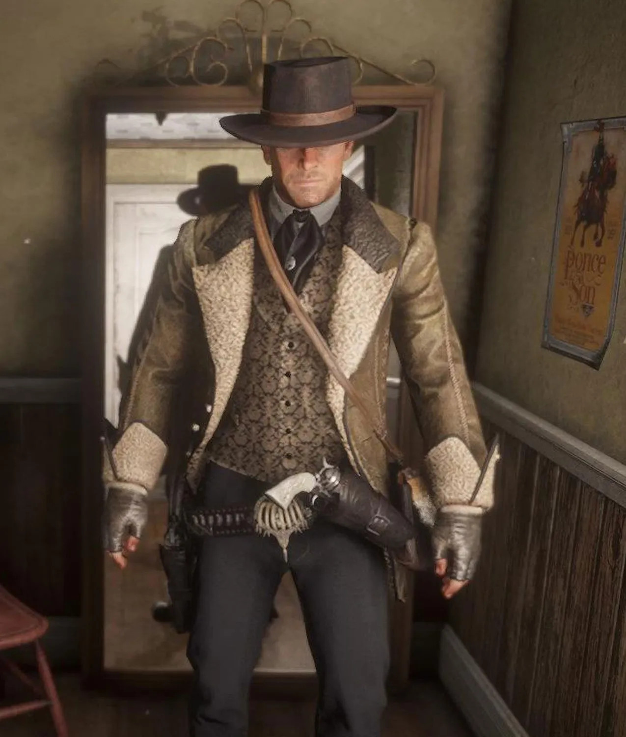 Cougar Cutaway RDR2 Leather Coat