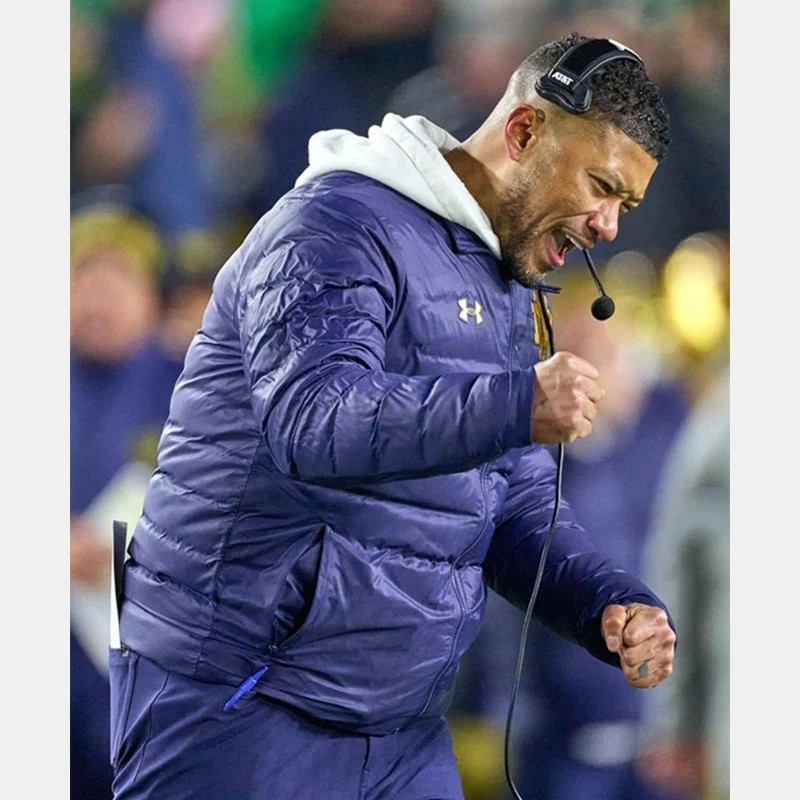 Coach Marcus Freeman Puffer Jacket