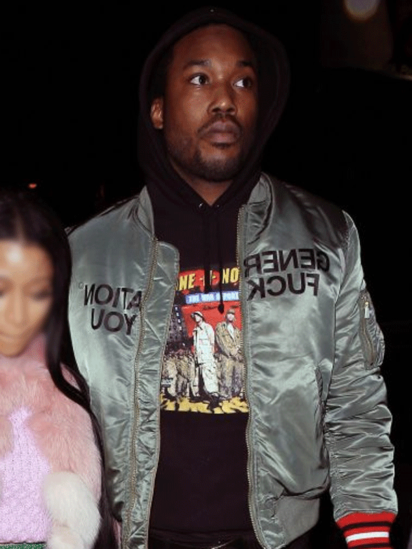 Meek Mill The Keys Satin Jacket