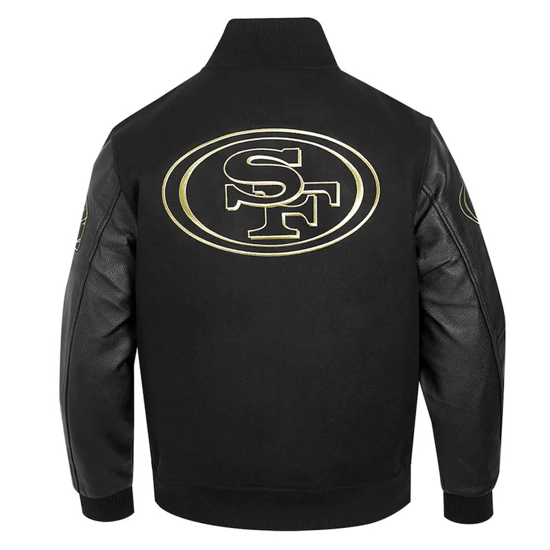 San Francisco 49ers Black Varsity Jacket