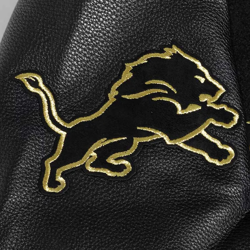 Detroit Lions Black Varsity Jacket