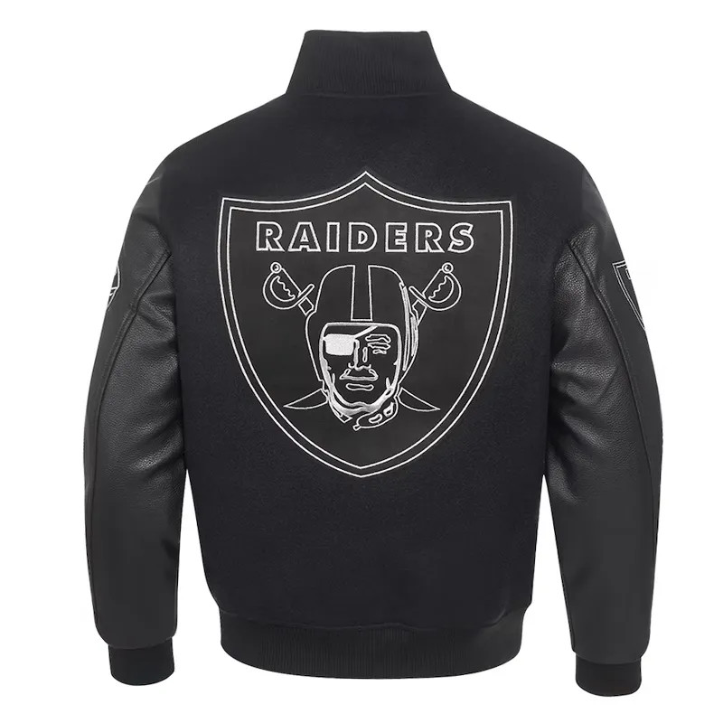 Las Vegas Raiders Black Varsity Jacket
