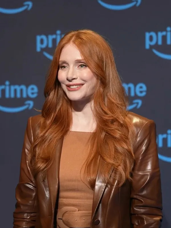 Bryce Dallas Howard Deep Cover 2025 Leather Blazer
