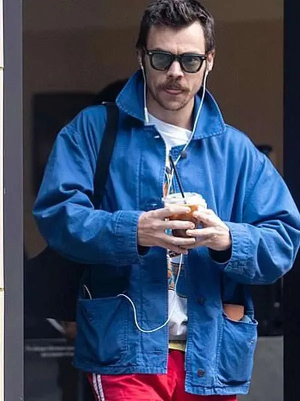 Harry Styles London 2025 Blue Jacket