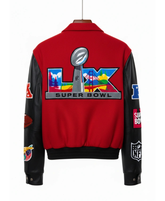 Jeff Hamilton x Super Bowl 2026 Varsity Jacket
