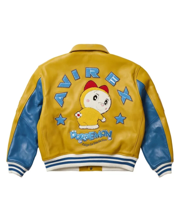 Palace Doraemon Avirex Leather Jacket