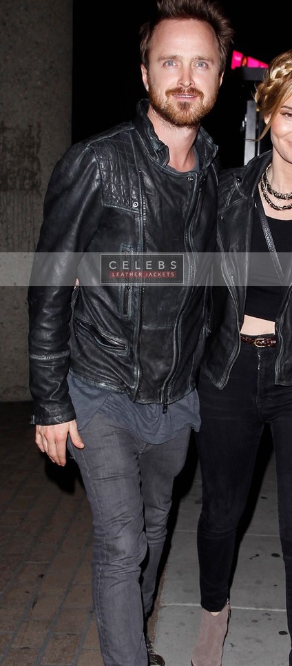 Arcade Fire Concert Aaron Paul Leather Jacket