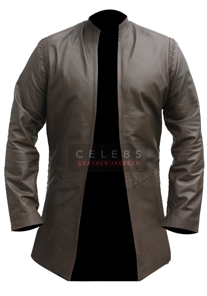 Mens Ranger Open Style Leather Coat | CLJ