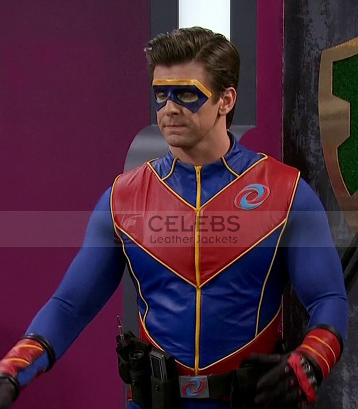 Captain Man Henry Danger Costume Leather Jacket