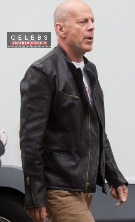 Bruce Willis John Mcclane Black Leather Jacket | CLJ