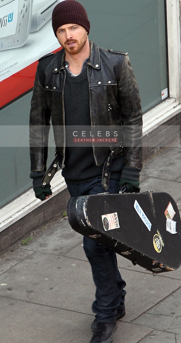 Aaron Paul Distressed Jacket In A Long Way Down