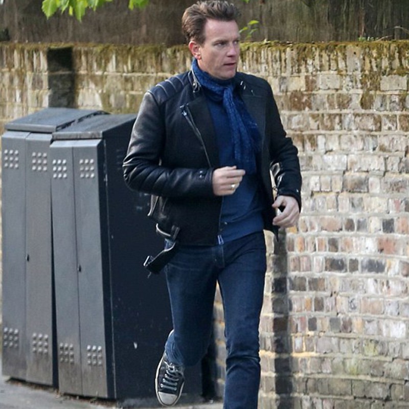 Ewan McGregor Mark Renton Biker Leather Jacket | CLJ