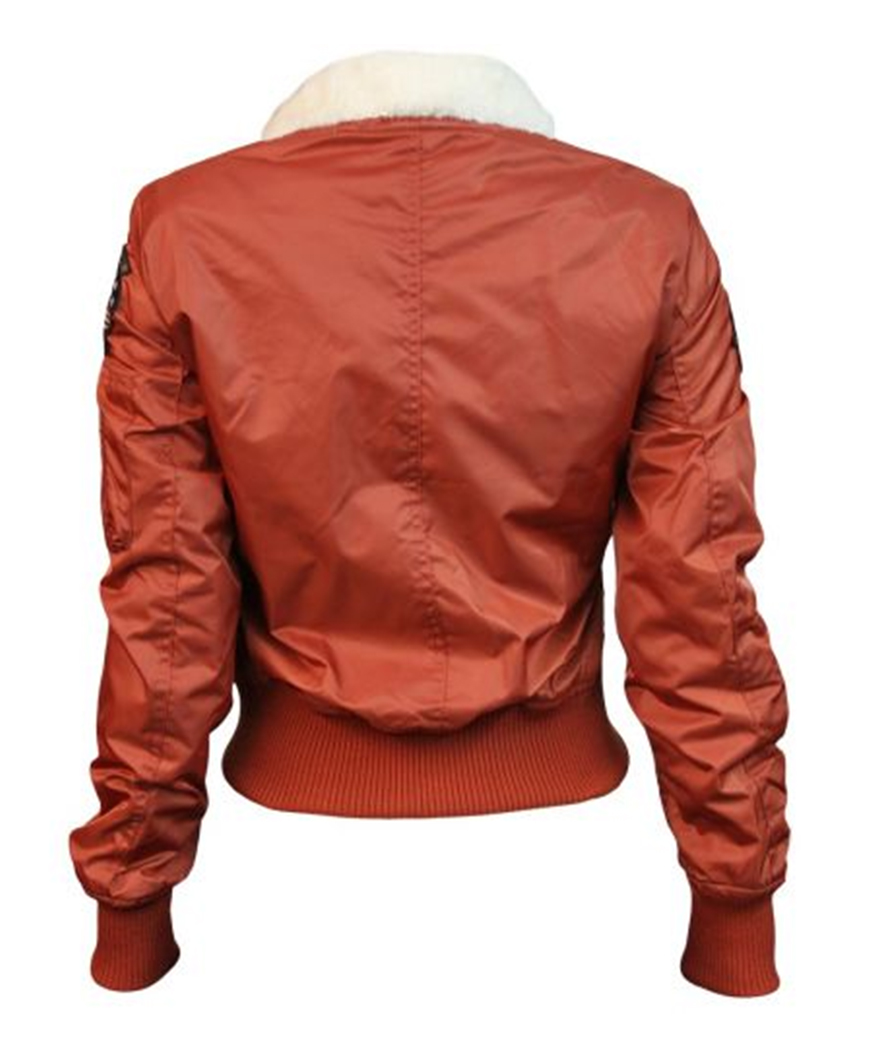 Top Gun B-15 Women Flight Jacket With Patches | CLJ
