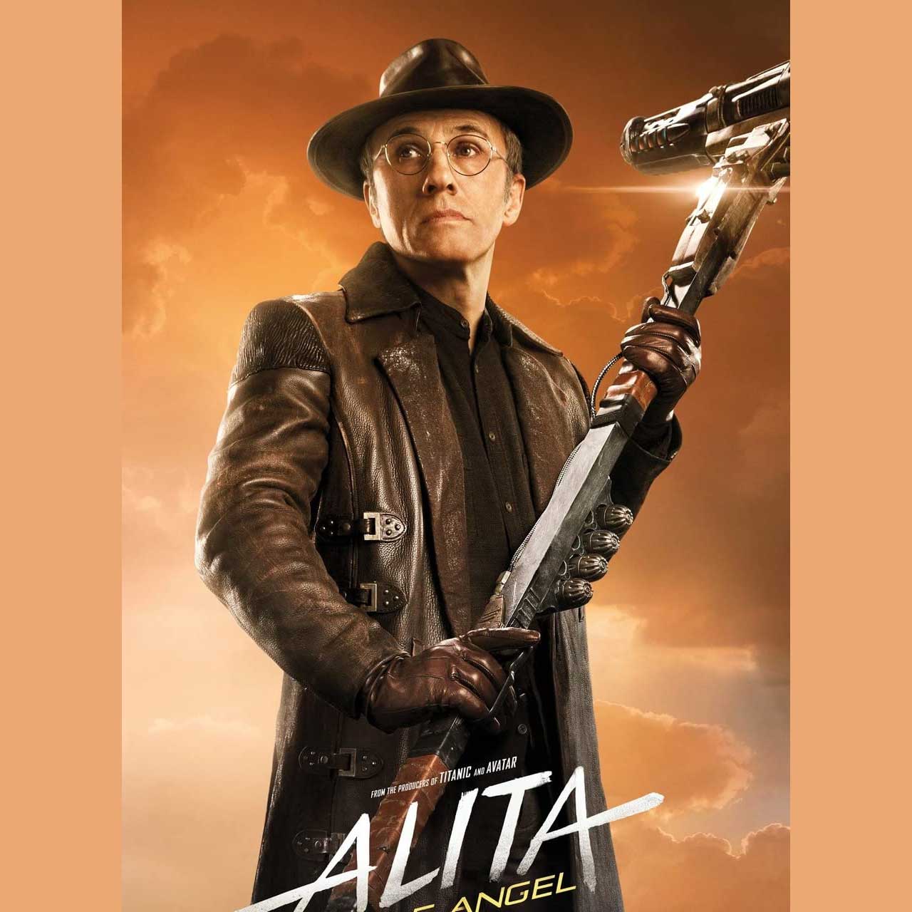 Alita Battle Angel Dyson Ido Leather Coat