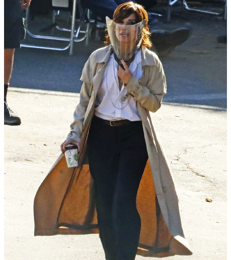 Bullet Train 2022 Sandra Bullock Beige Trench Coat