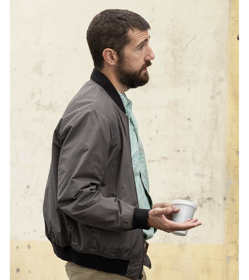 Teddy McDonald Snowfall 2017 Carter Hudson Grey Jacket