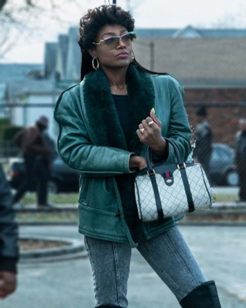 Power Book III Raquel Thomas Shearling Leather Jacket
