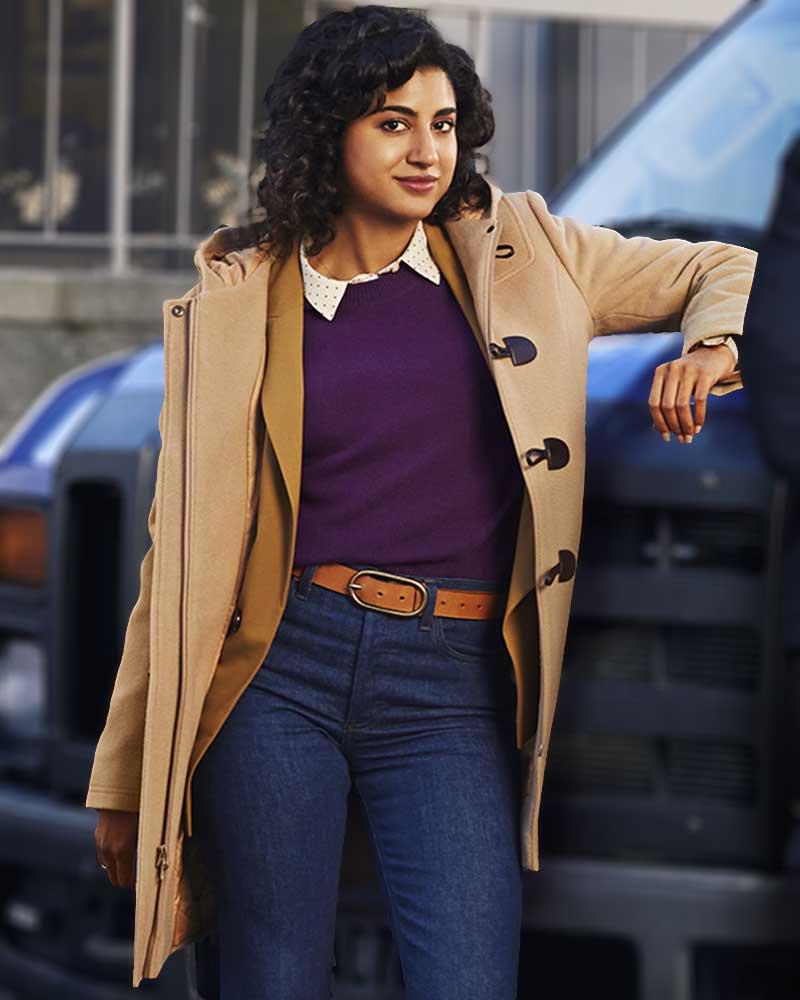 Animal Control 2023 Vella Lovell Duffle Brown Hooded Coat