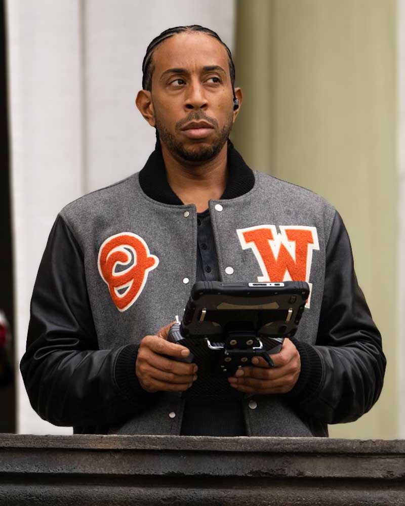 Fast X 2023 Ludacris Grey Varsity Jacket