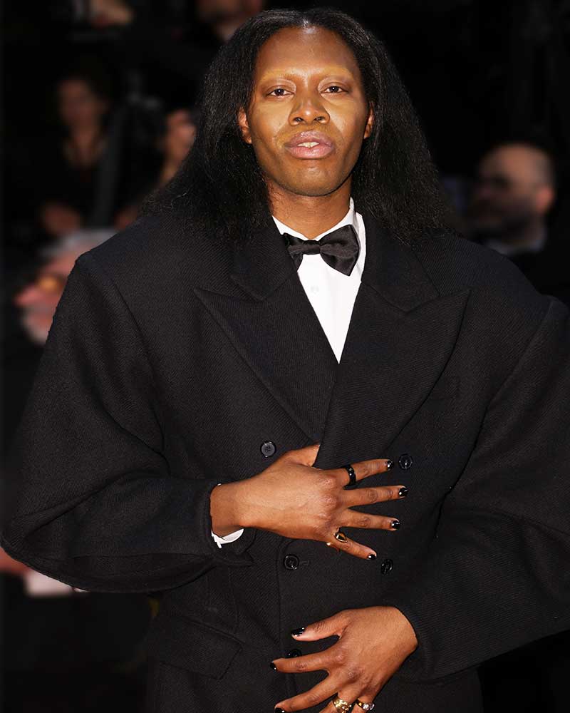 The Idol Event 2023 Jeremy O. Harris Black Trench Coat