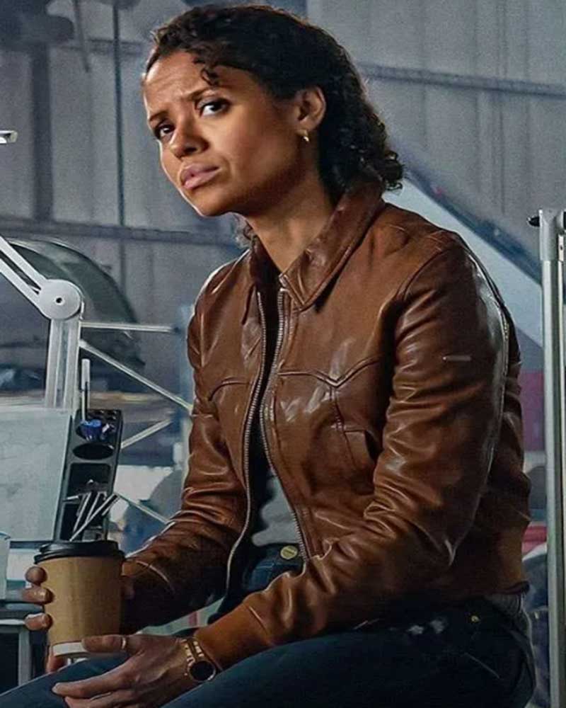 Gugu Mbatha-Raw Lift Real Leather Jacket