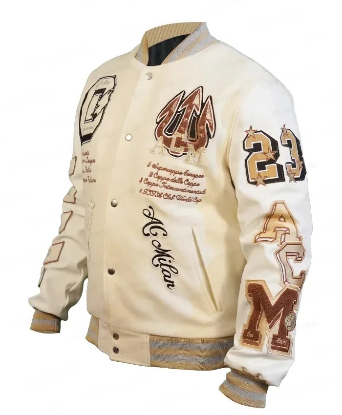 Off White AC Milan Varsity Jacket