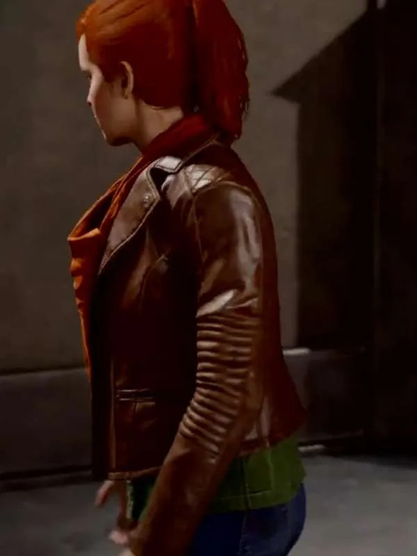 Mary Jane Spider-Man Brown Leather Jacket Mary Jane Spider-Man Brown Leather Jacket