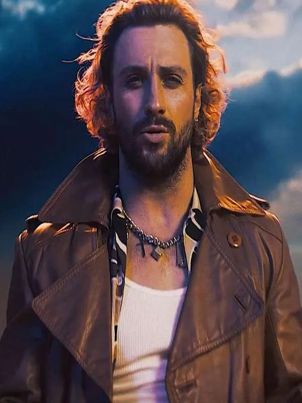 Aaron Taylor-Johnson The Fall Guy Leather Coat