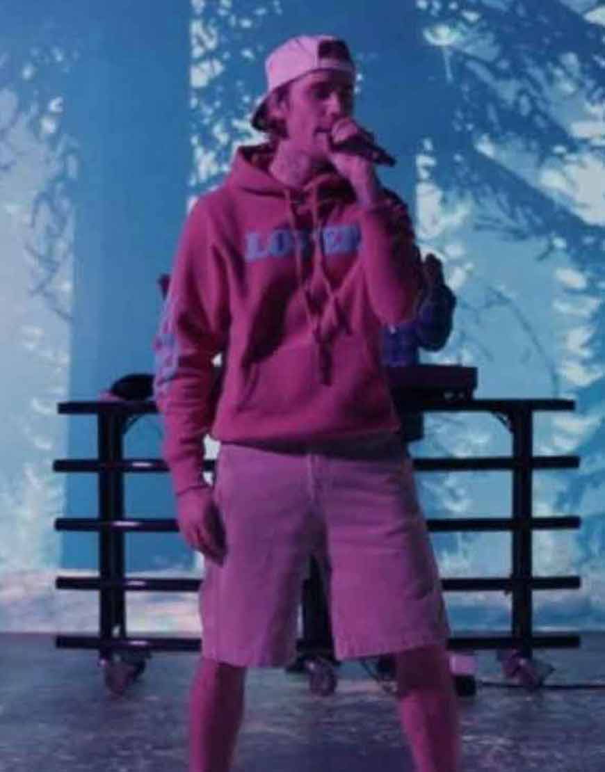Justin Bieber Pink Hoodie