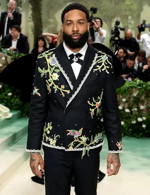 Met Gala 2024 Odell Beckham Jr Floral Blazer