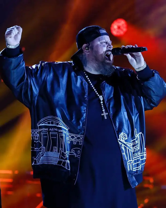 Jelly Roll CMA Fest 2024 Leather Jacket Jelly Roll CMA Fest 2024 Leather Jacket