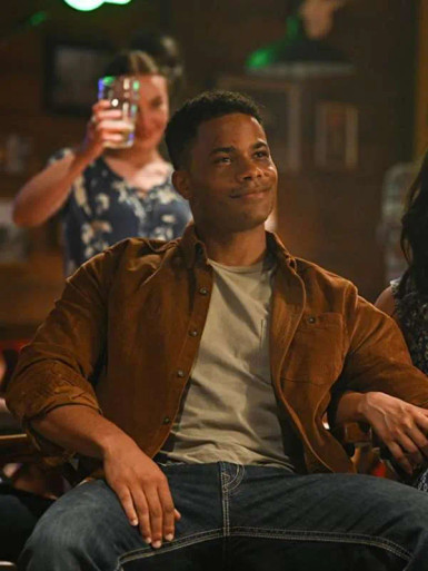 Jake Crawford Fire Country Brown Jacket