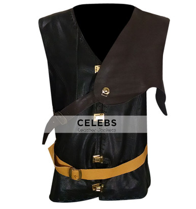 The Huntsman Chris Hemsworth Brown Leather Vest