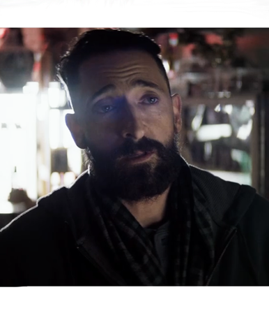 Clean Movie 2022 Adrien Brody Black Hooded Jacket