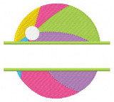 Beach Ball Split Monogram Set - Joyful Stitches