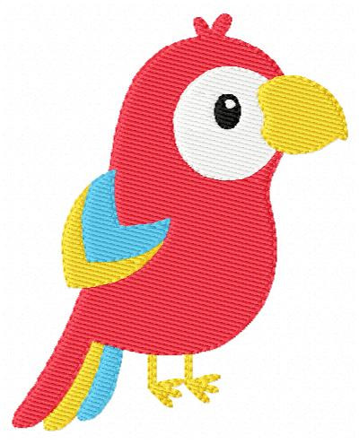 Parrot Tropical Bird Machine Embroidery Design - Joyful Stitches