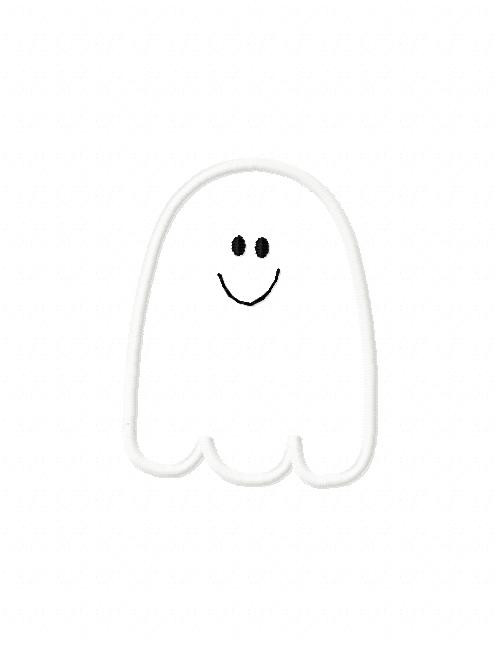 Happy Ghost Applique - Joyful Stitches