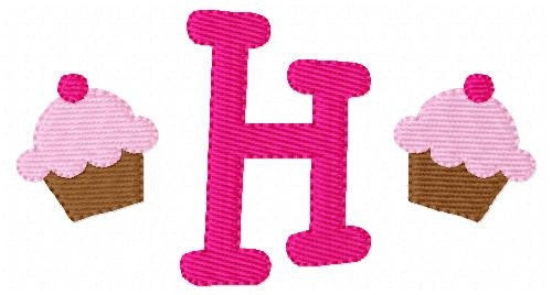 Cupcake Mini Monogram Set - Joyful Stitches