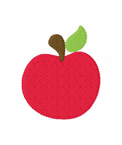 Apple Machine Embroidery Design - Joyful Stitches