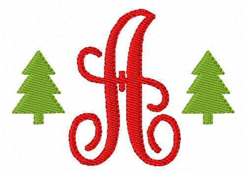 Christmas Tree Monogram Set - Joyful Stitches